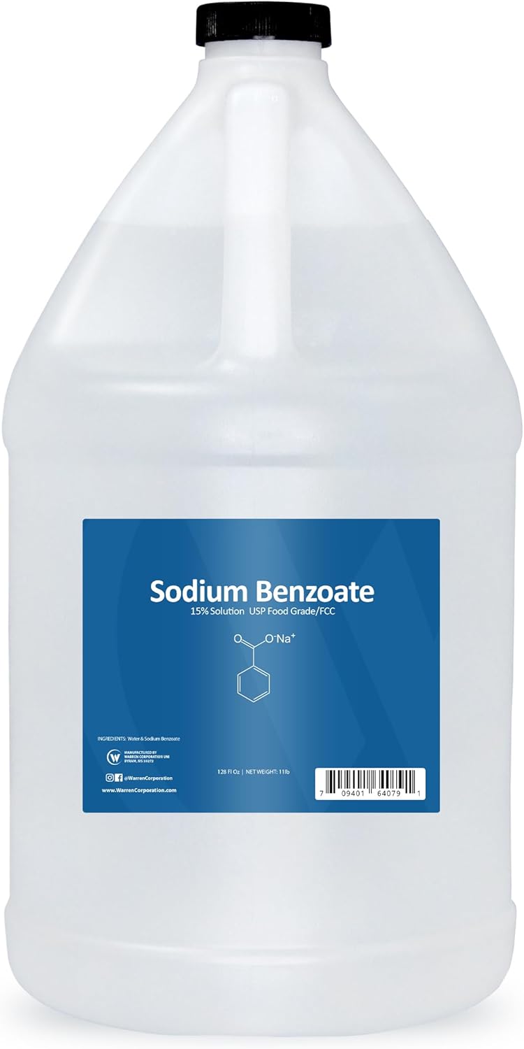 Amazon.com: 15% Sodium Benzoate Liquid Solution USP Food Grade/FCC for ...
