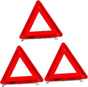 Amazon.com: 3pcs Triangle Warning Light Tripod Road Flasher Car Stop ...