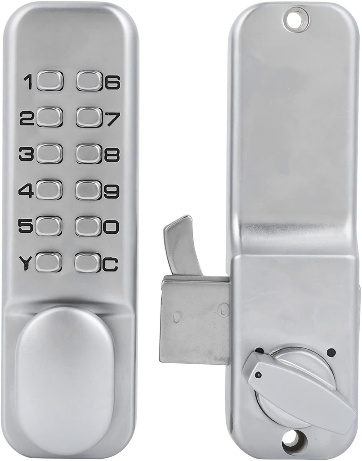 Mechanical Combination Lock, Keyless Entry Door Lock 1‑11 Digits Code ...