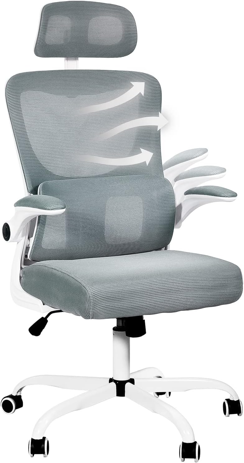 Amazon.com: DualThunder Ergonomic Office Chair Lumbar Support, Home ...
