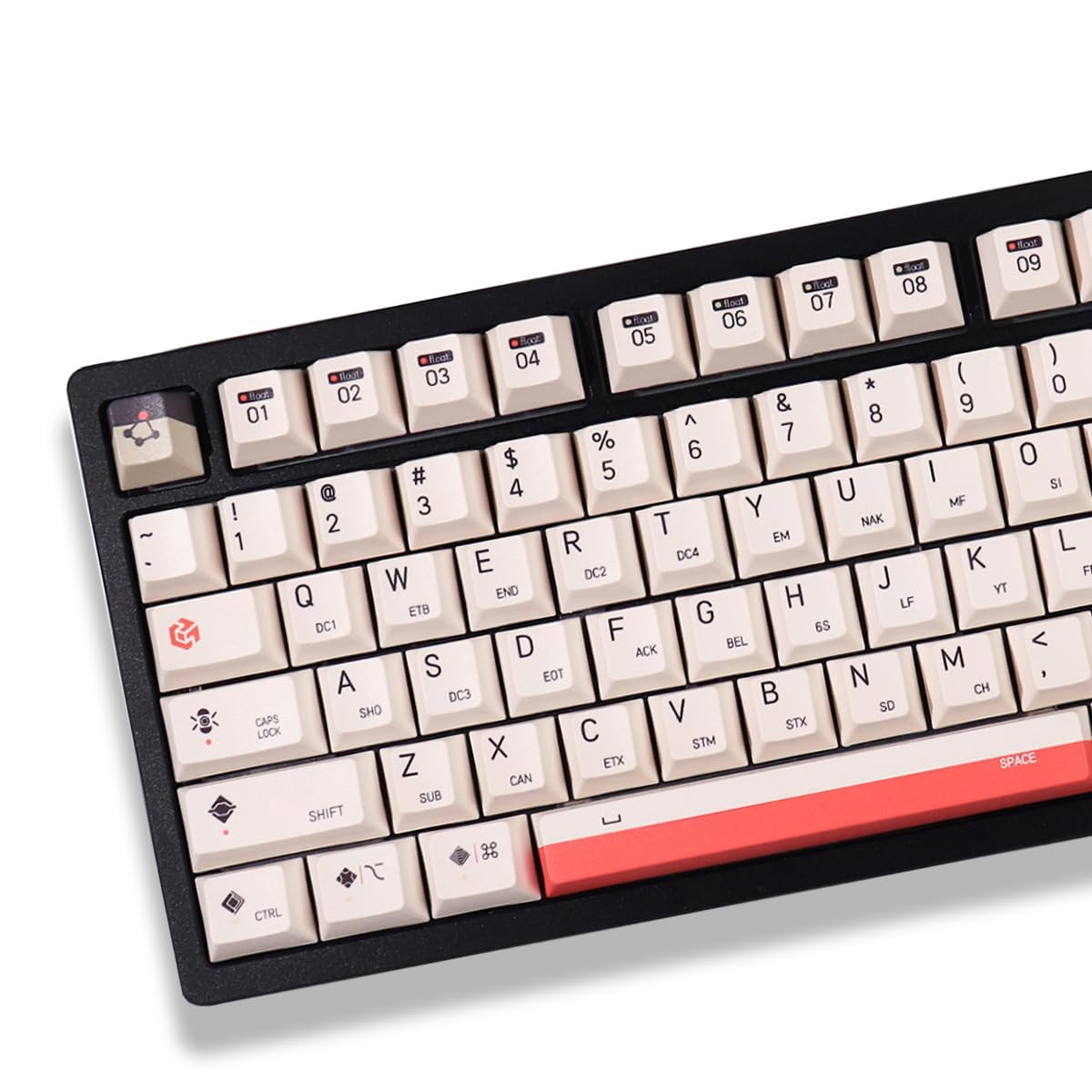 Amazon.com: mintcaps PBT Keycaps 148 Keys Keycap Set Beige White ...