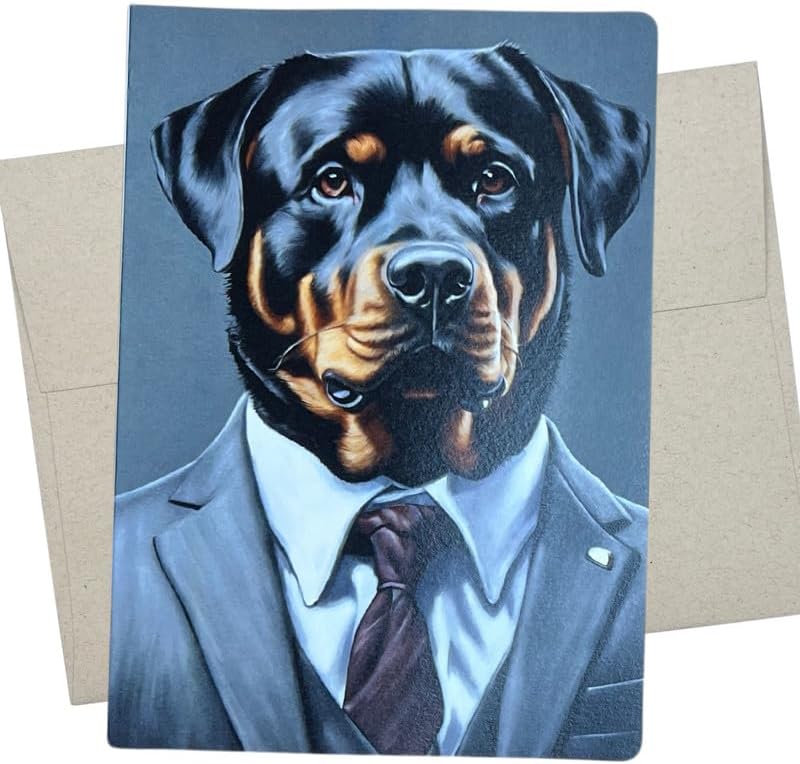 Amazon.com : Whitman and Daughter Funny Rottweiler Greeting Card ...