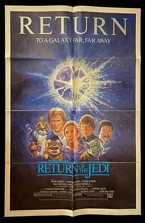 Amazon.com: MOVIE POSTER: Star Wars Return of The Jedi Original One ...