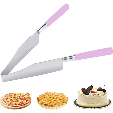 Amazon.com: Bakedger Cake knife slicer and cutter server stainless ...