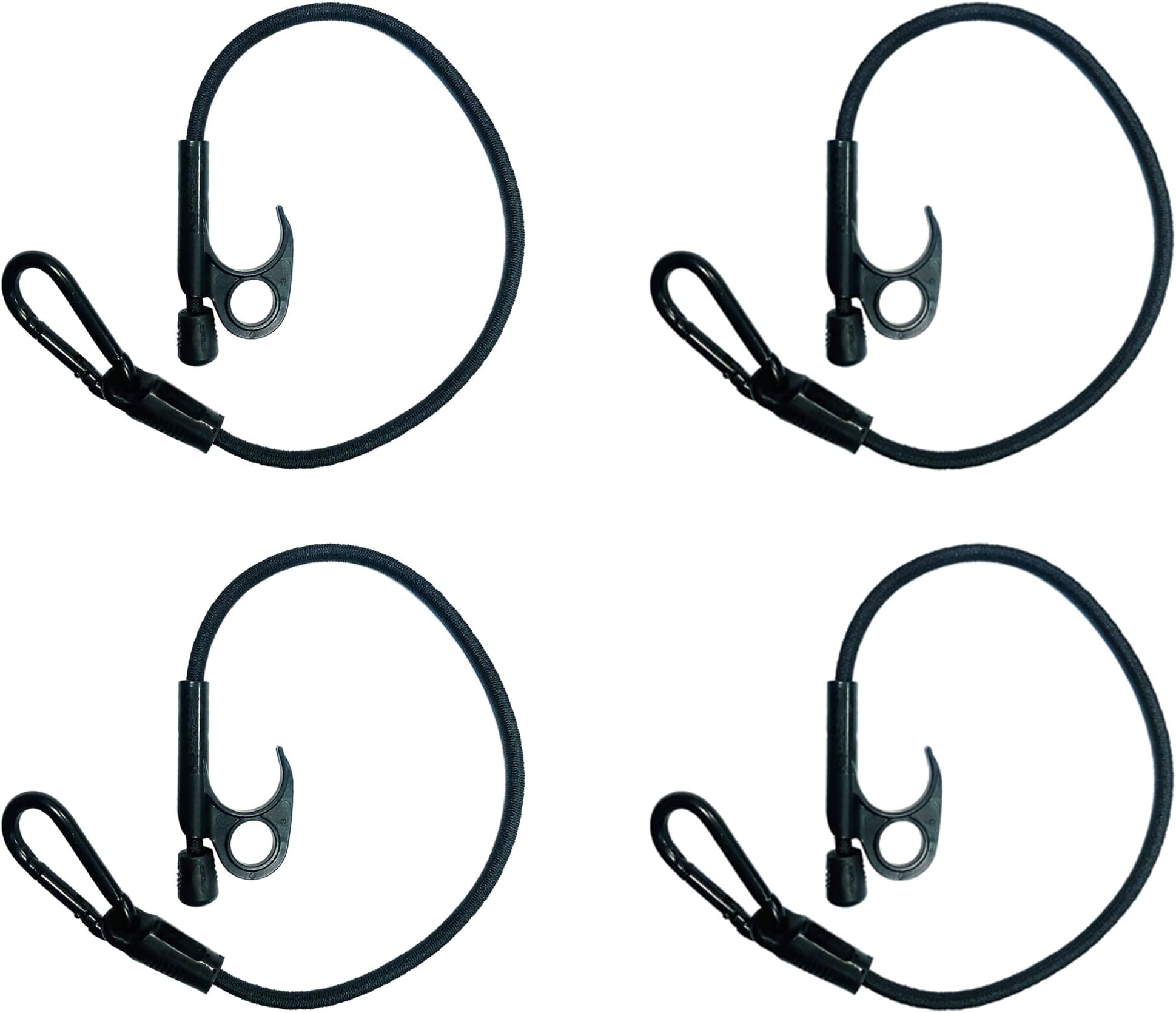 Spider Adjustable Bungee Cord with Hook and Carabiner, 60 cm/24 in ...