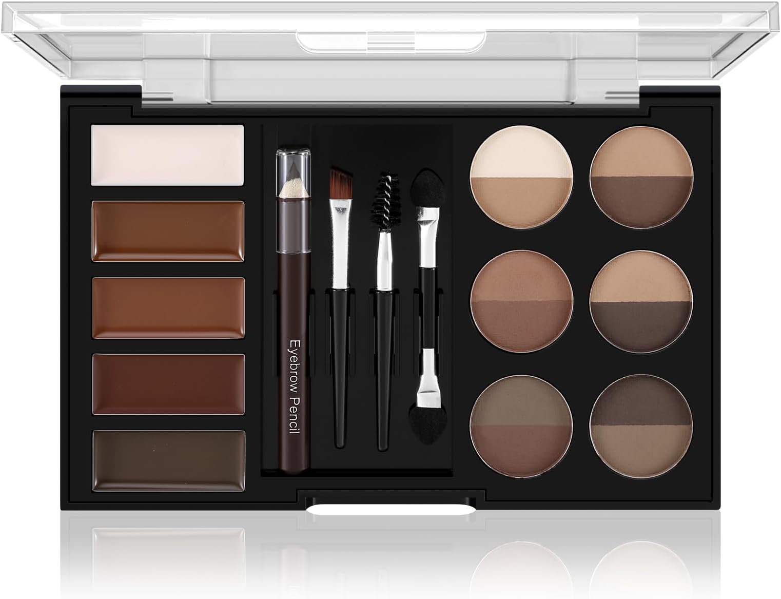 Amazon.com : Apooliy Eyebrow Powder Palette Set - 12 Colors, 5 Mascaras ...