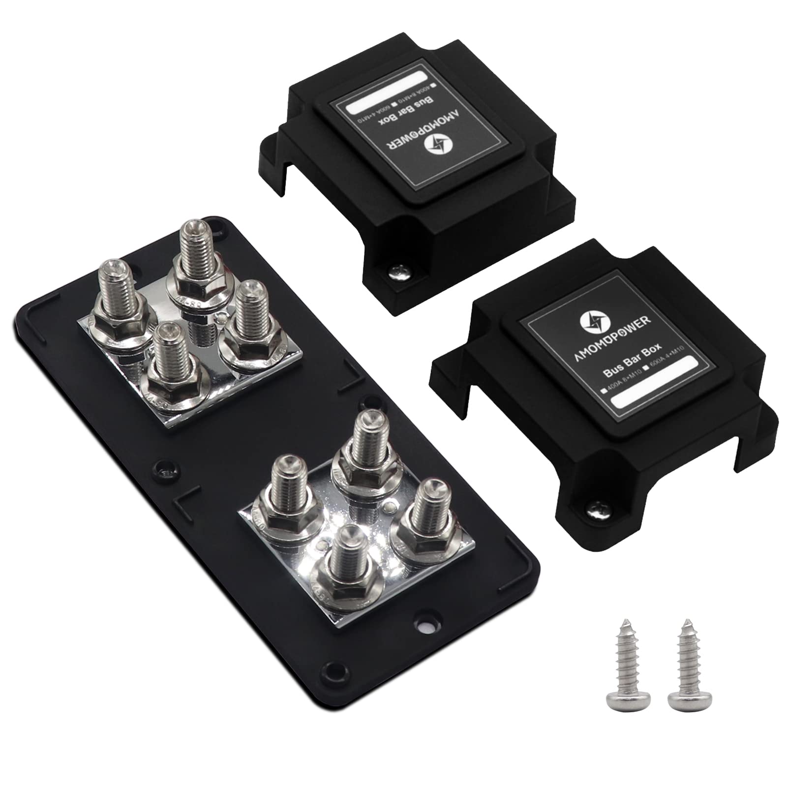 Buy AMOMD 400A Bus Bar Heavy Duty Power Distribution Block UP to DC 48V ...