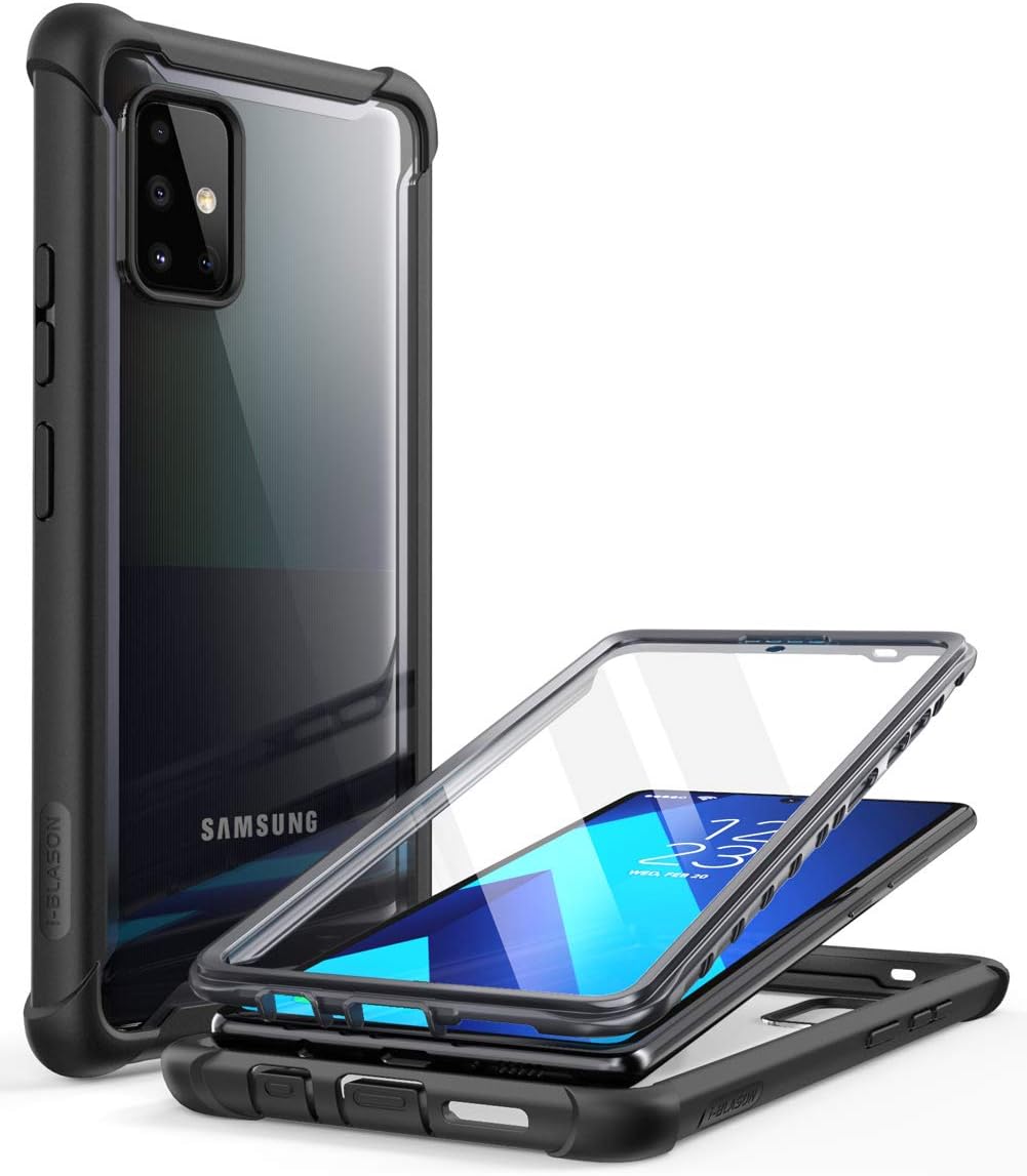 Amazon.com: i-Blason Ares Case Clear Bumper Case Black for Samsung ...