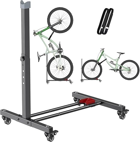 Amazon.com: Fitense Bike Rack, Vertical Bike Stand with Swivel Casters ...