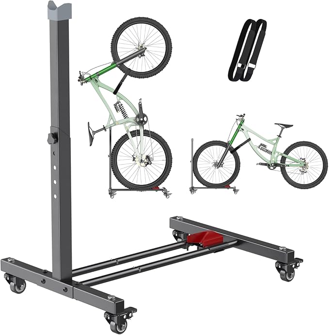 Amazon.com: Fitense Bike Rack, Vertical Bike Stand with Swivel Casters ...