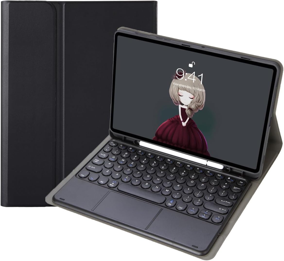 Amazon.com: Keyboard Case for Samsung Galaxy Tab S9 FE 10.9 Inch, Soft ...