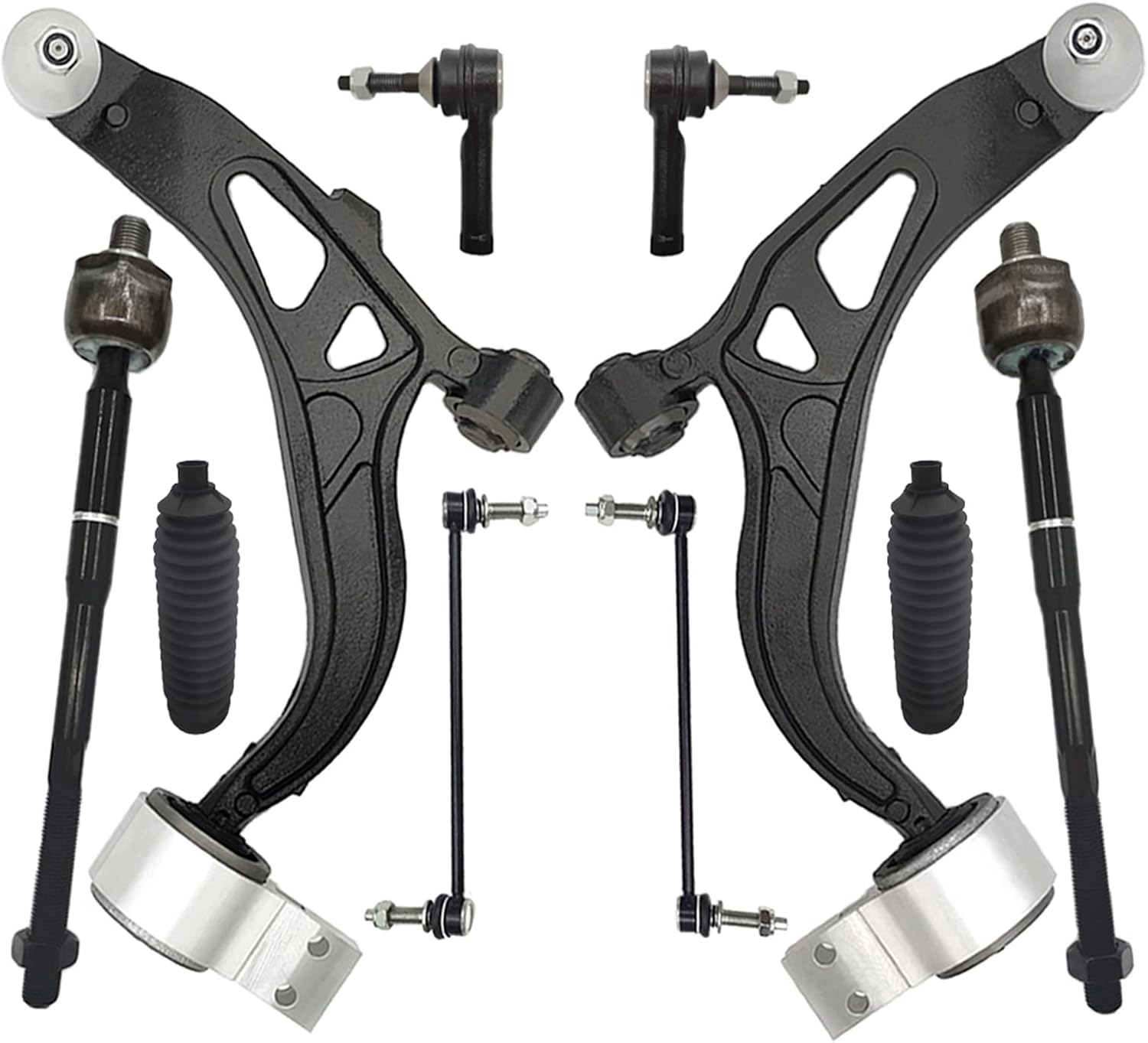 Amazon.com: 10 PCs Suspension Kit Front Lower Control Arm Ball Joints ...