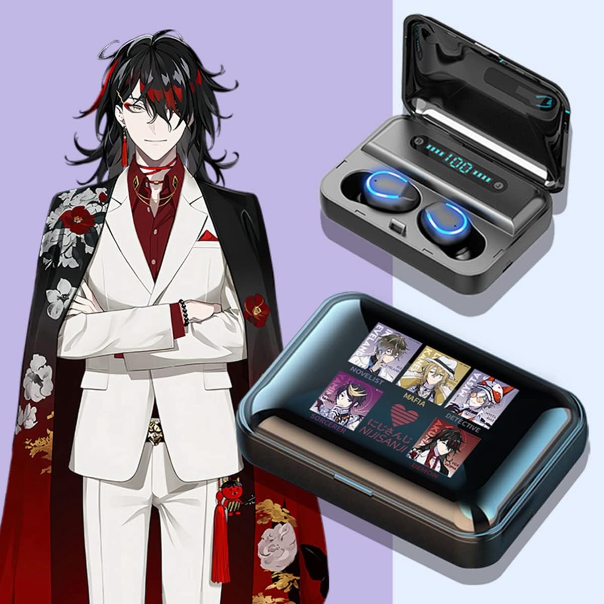 Amazon.co.jp: ワイヤレスイヤホン バーチャル YouTuber VTuber Bluetooth イヤホン ブルートゥースイヤホン スヘッドホン Hi-Fi音質 LED ...