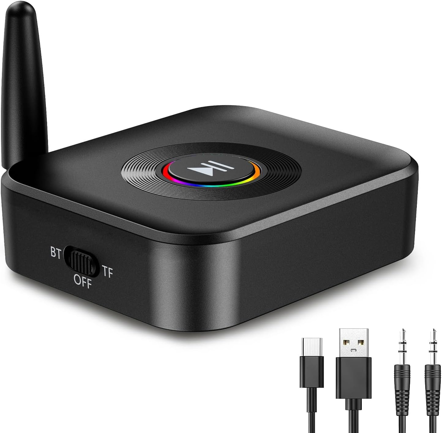 Amazon.com: JXTZ Bluetooth Aux Adapter for Home Stereo, Bluetooth 5.1 ...