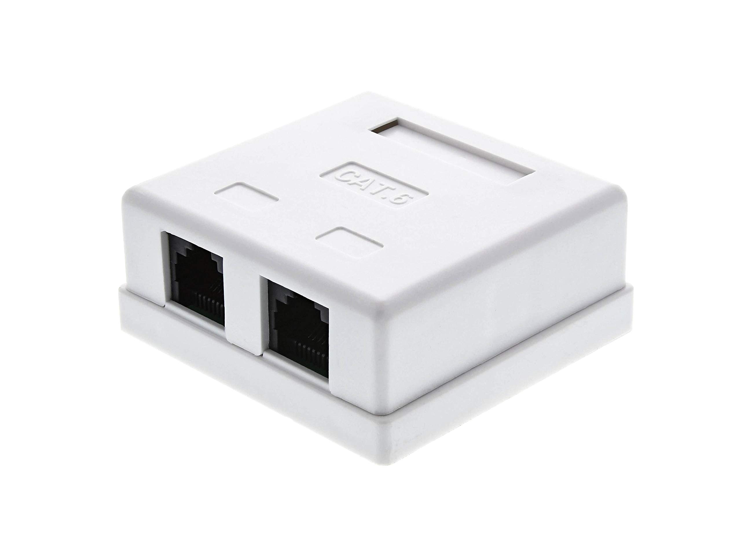 Amazon.com: Networx Keystone Jack Surface Mount Boxes (2 Port, Cat6 ...