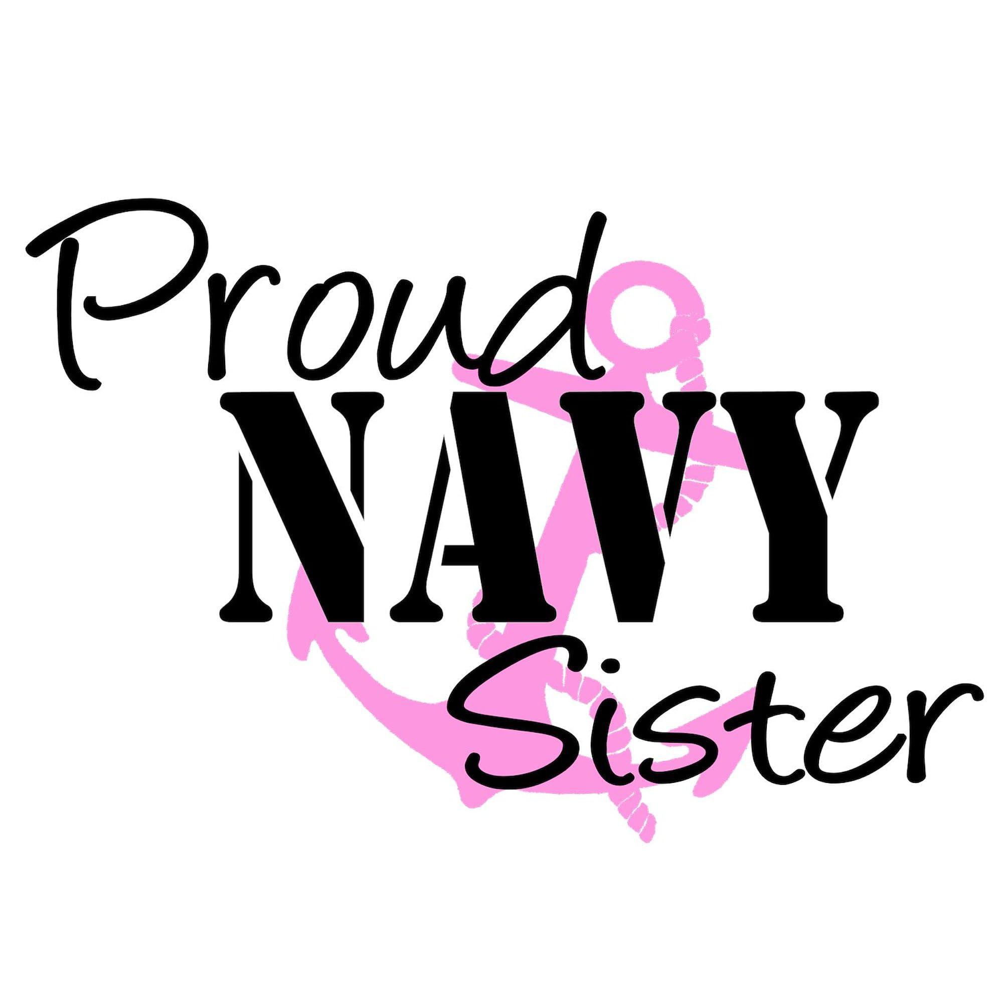 Navy Sister Quotes Proud Army Sister & Proud Army Brother Svg, Eps,