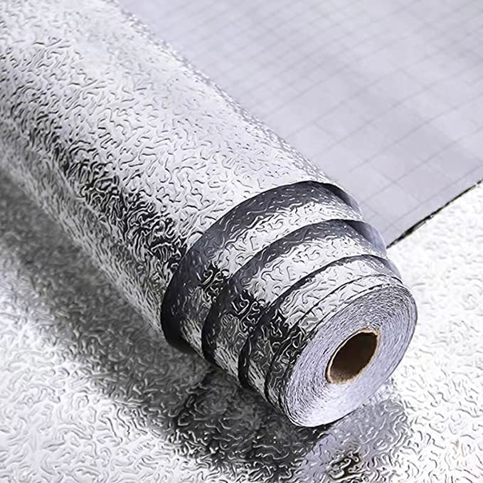 A.D.FRESH 1Meter Kitchen Backsplash Wallpaper Peel and Stick Aluminum ...