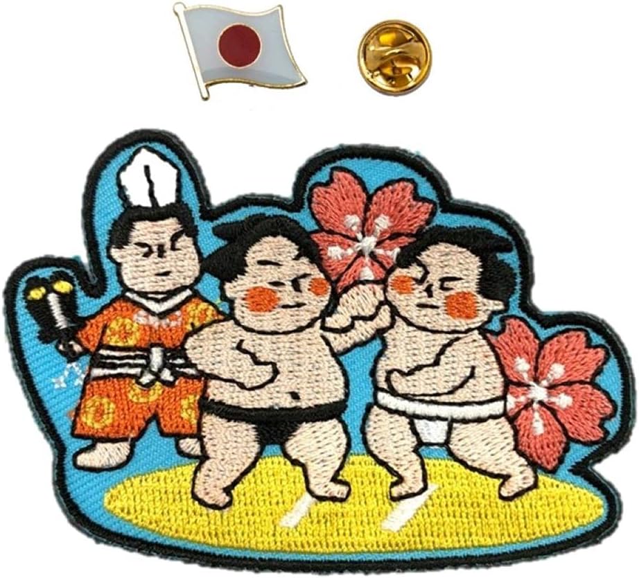 Amazon.com: A-ONE 2 PCS Pack- Mini Sumo Icon Embroidered Patch+Japan ...