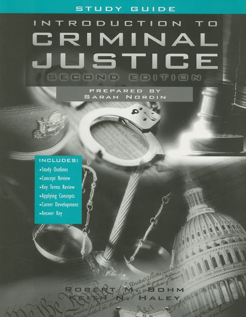 Amazon.com: Introduction to Criminal Justice with Study Guide ...