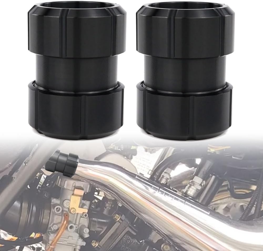 Amazon.com: REARACE Exhaust Clamp, 2Pcs Aluminium Racing Exhaust Pipe ...