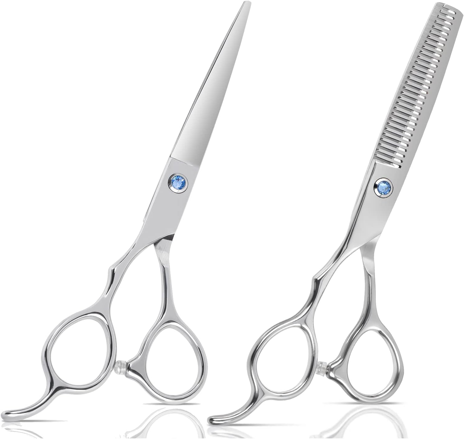 Amazon.com : Left Handed Hair Cutting Scissors and Thinning Shears, 6 ...