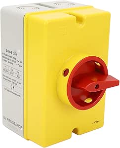 Solar Panel Disconnect Switch, Outdoor Small Breaker Box, 4P 415V 25A ...