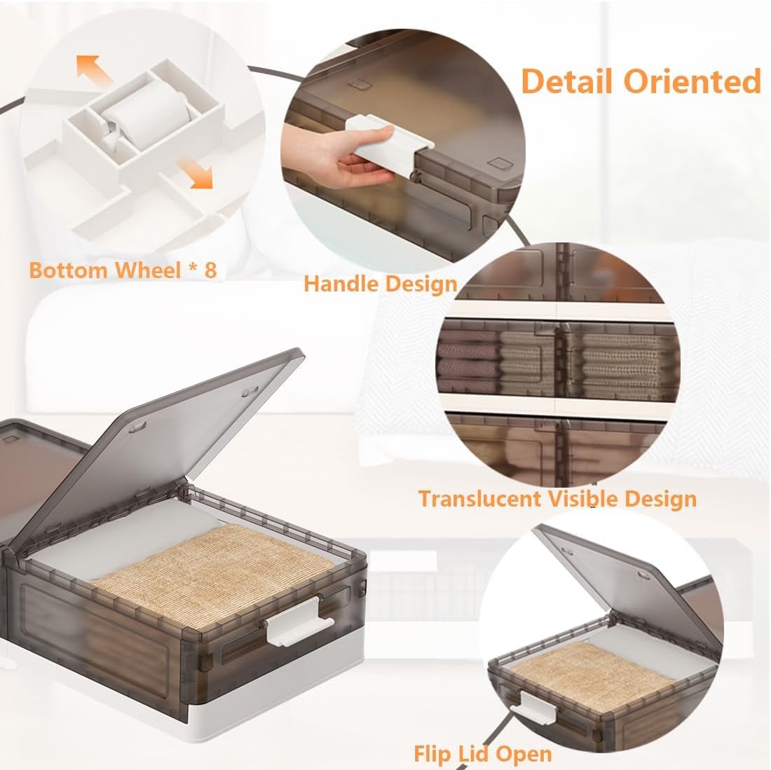 wookon 4 paquetes de contenedores de almacenamiento + 1 paquete de ...