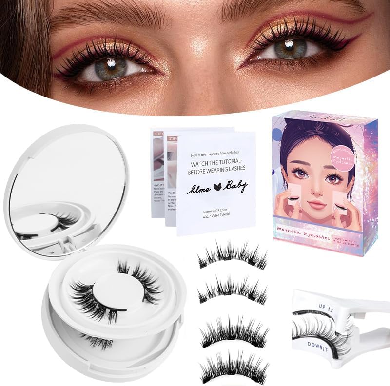Amazon.com: Magnetic Eyelashes without Eyeliner - Reusable Dual ...