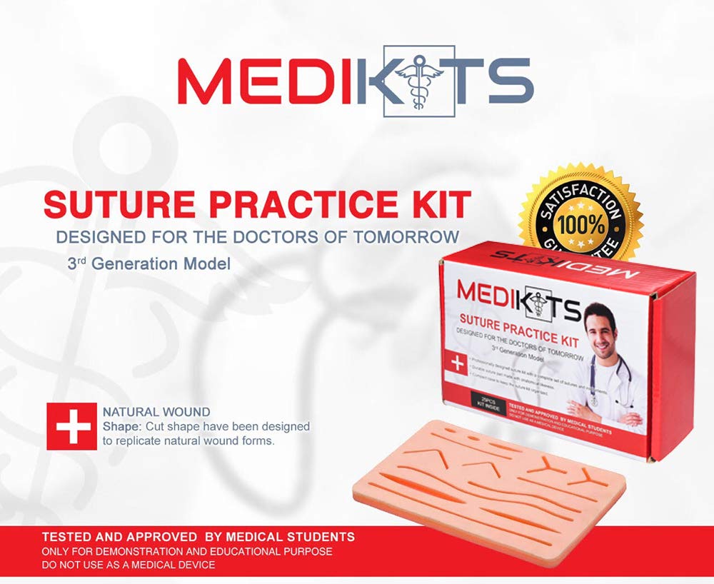 Medikits-Suture Practice Kit avec Silicone Pad et Maroc | Ubuy