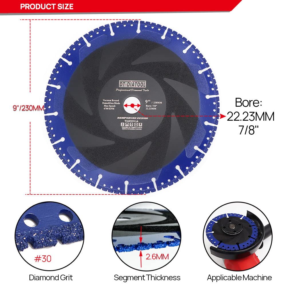 Snapklik.com : DT-DIATOOL Diamond Blade Metal Cutting Disc Diameter 9 Inch
