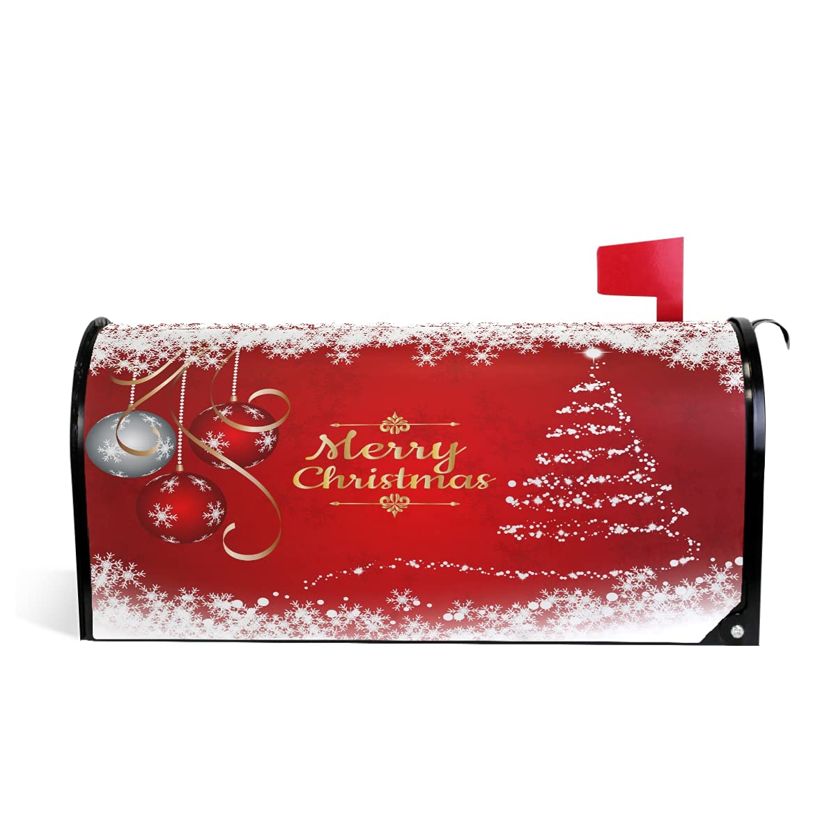 Amazon.com: Merry Christmas Mailbox Cover Standard Size Winter ...