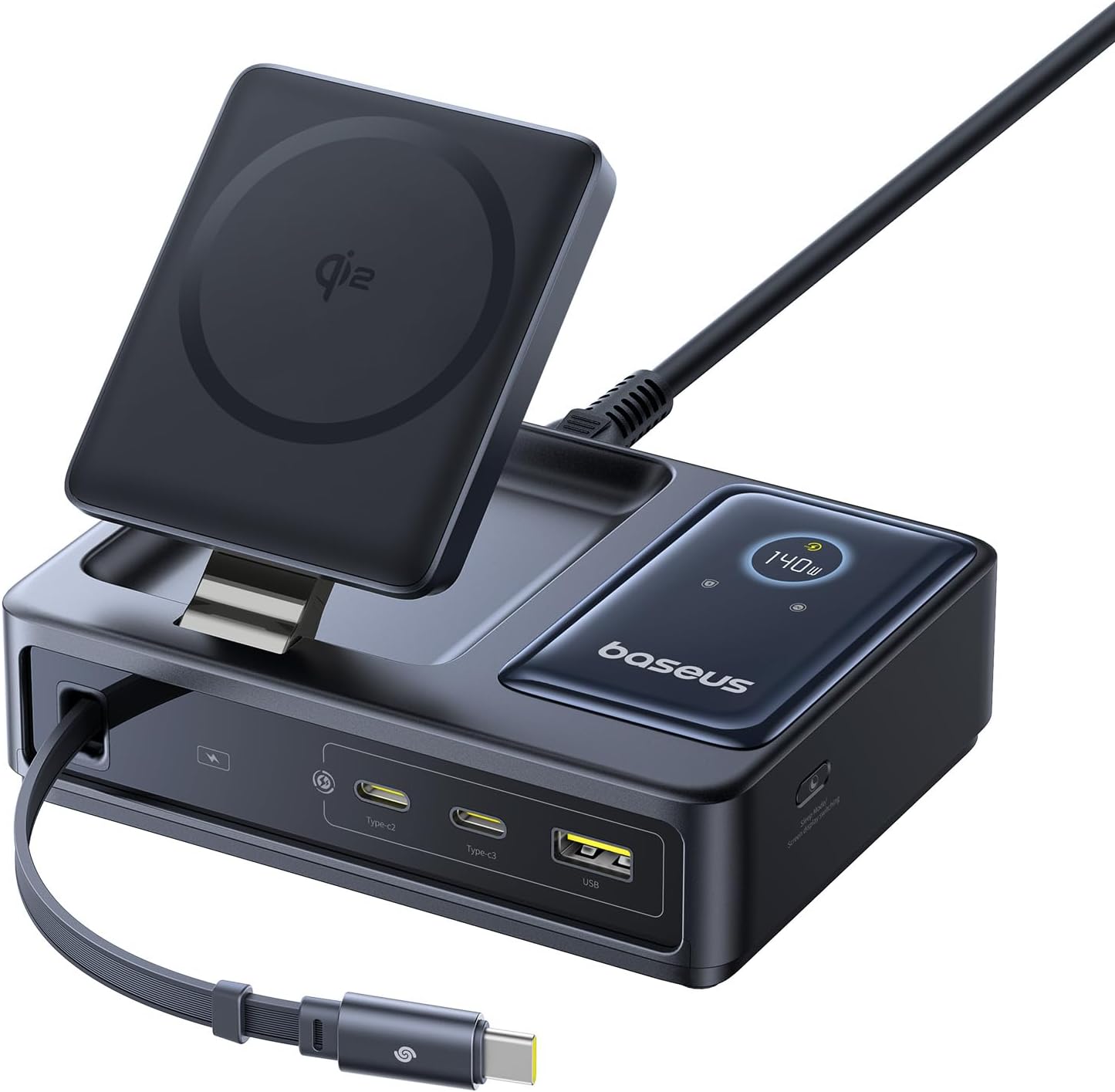 Amazon.com: Baseus 240W Smart Charging Station, 5-in-1 GAN Desktop USB ...