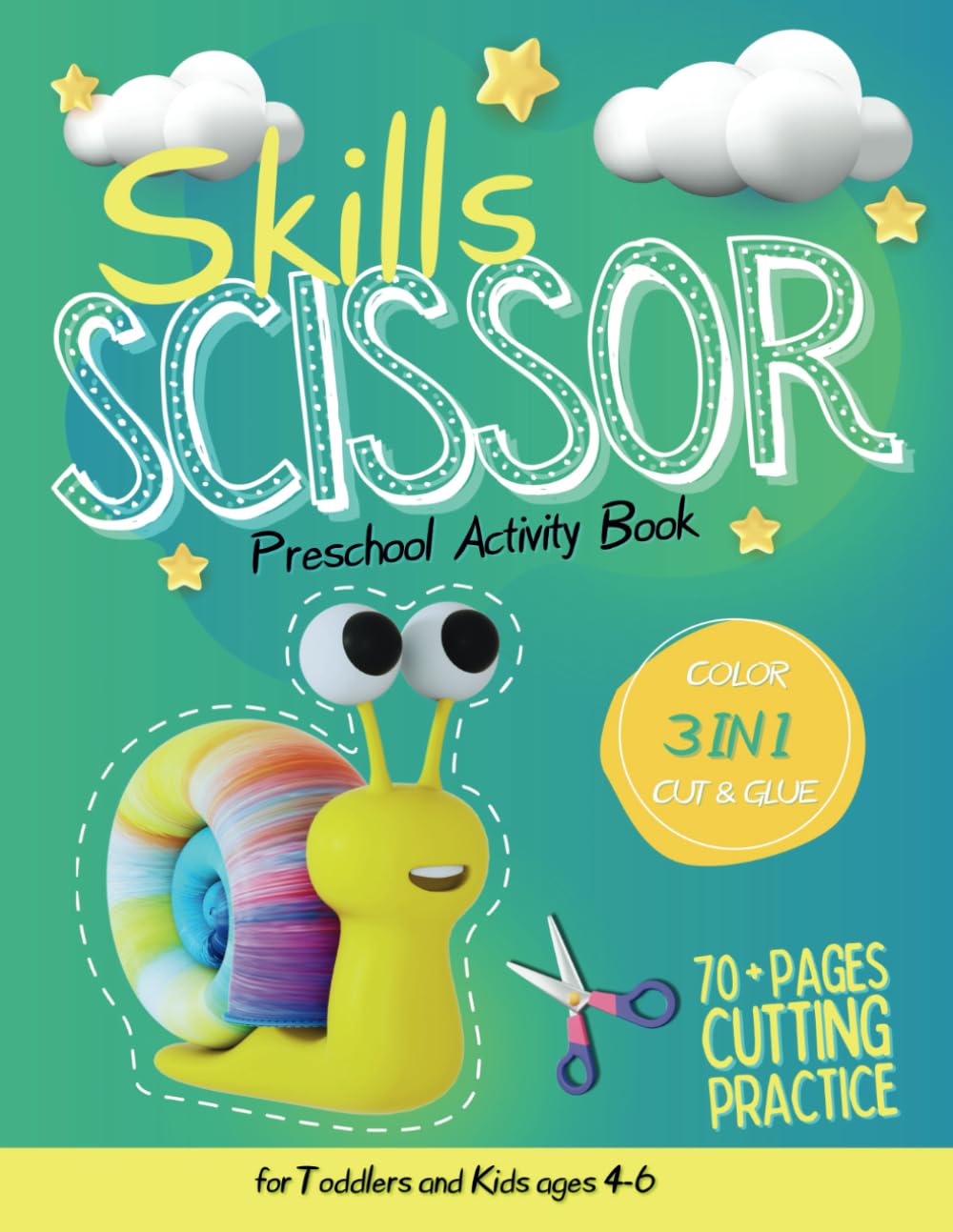 Scissor Skills Preschool Activity Book: For Toddlers & Kids Ages 4-8 ...