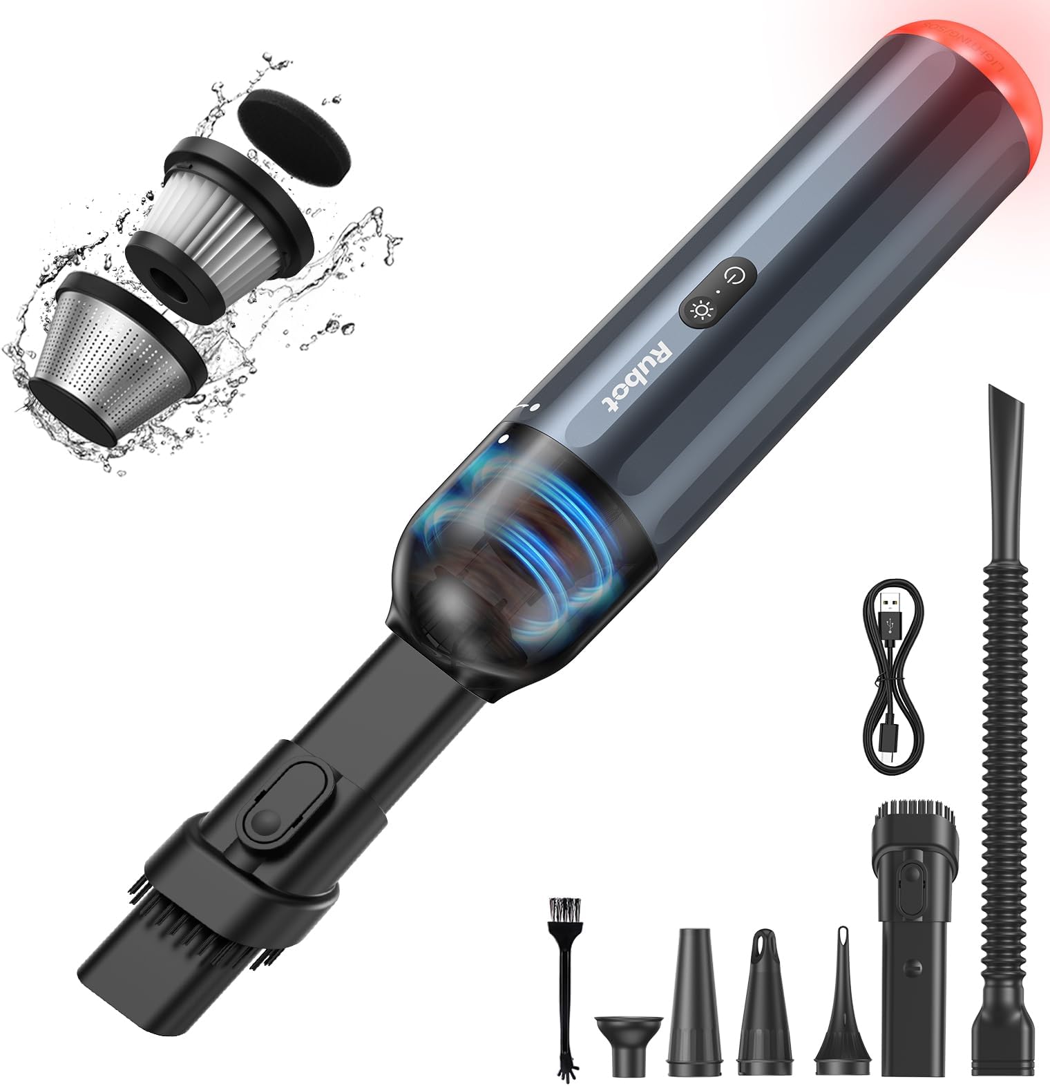 Amazon.com: Suprspc Car Vacuum Cordless Rechargeable - 13000Pa High ...