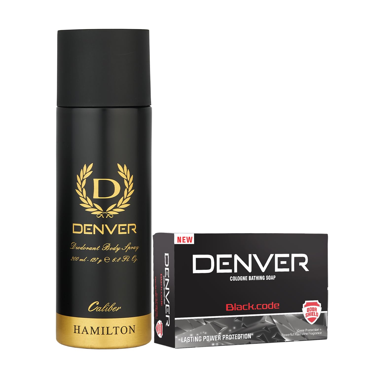 Buy DENVER Caliber Deo -200ML & Black Code Soap -125GM (Combo Pack of 2 ...