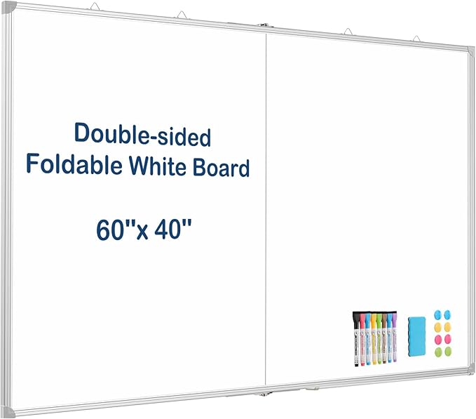 Amazon.com : WALGLASS Large White Board Dry Erase Board, 60" x 40 ...