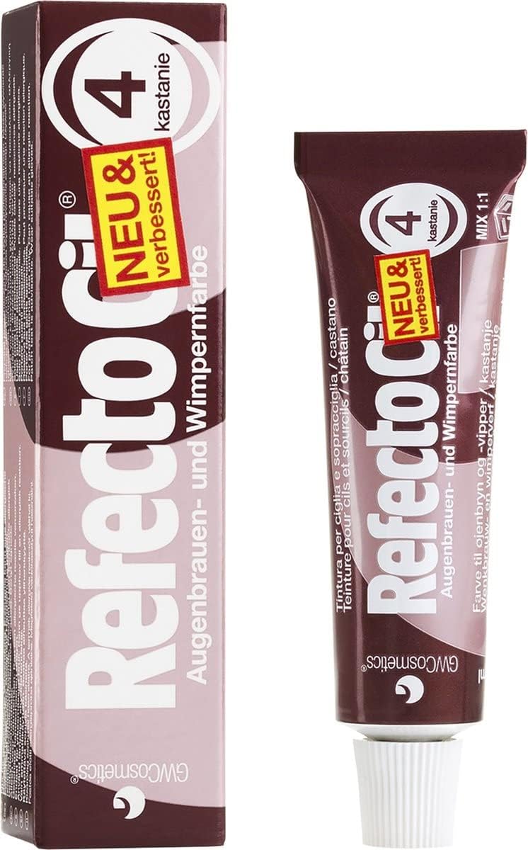 Refectocil Chestnut 4 Eyelash and Eyebrow Tint 15ml : Amazon.ca: Beauty ...