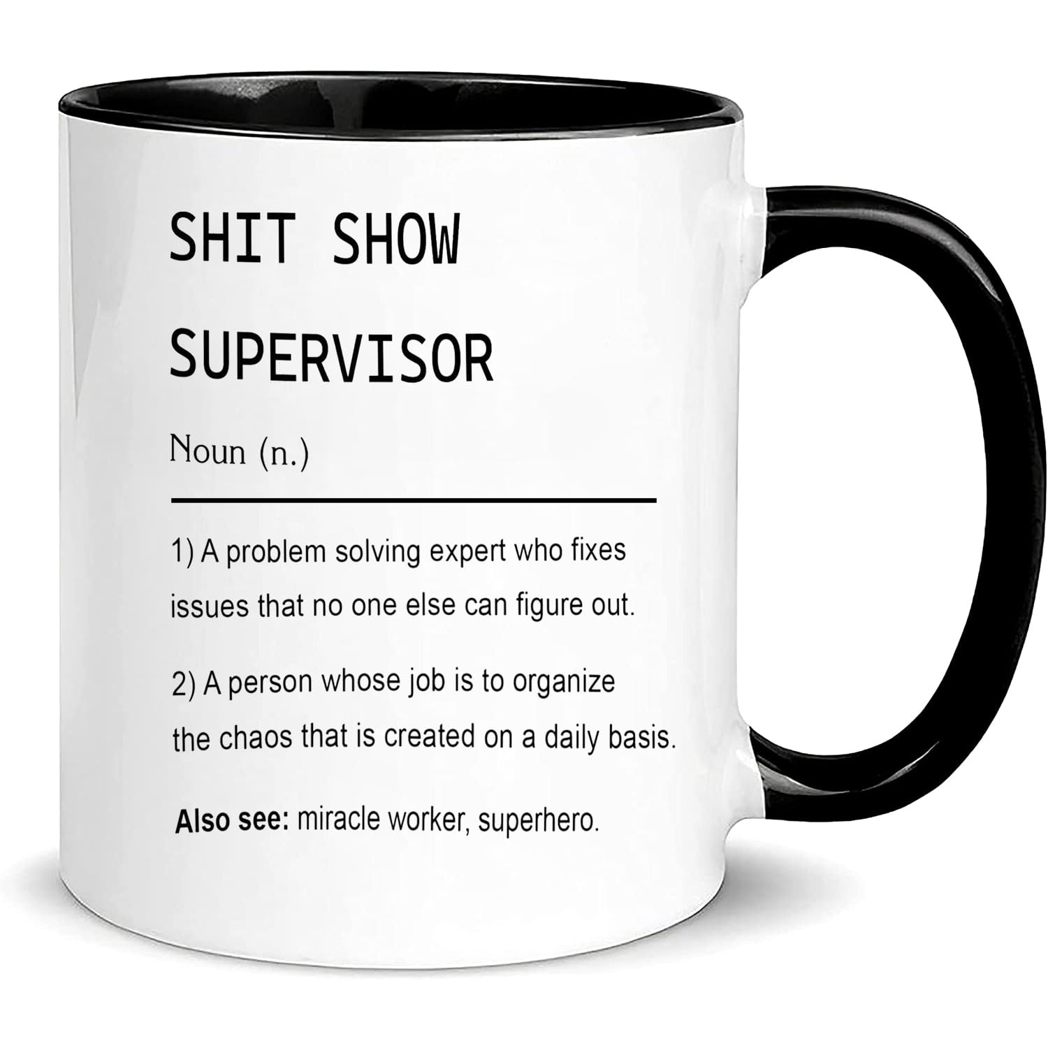 Boss Coffee Mug Shitshow Mug Shit Show Mug Shitshow Supervisor MugThank ...
