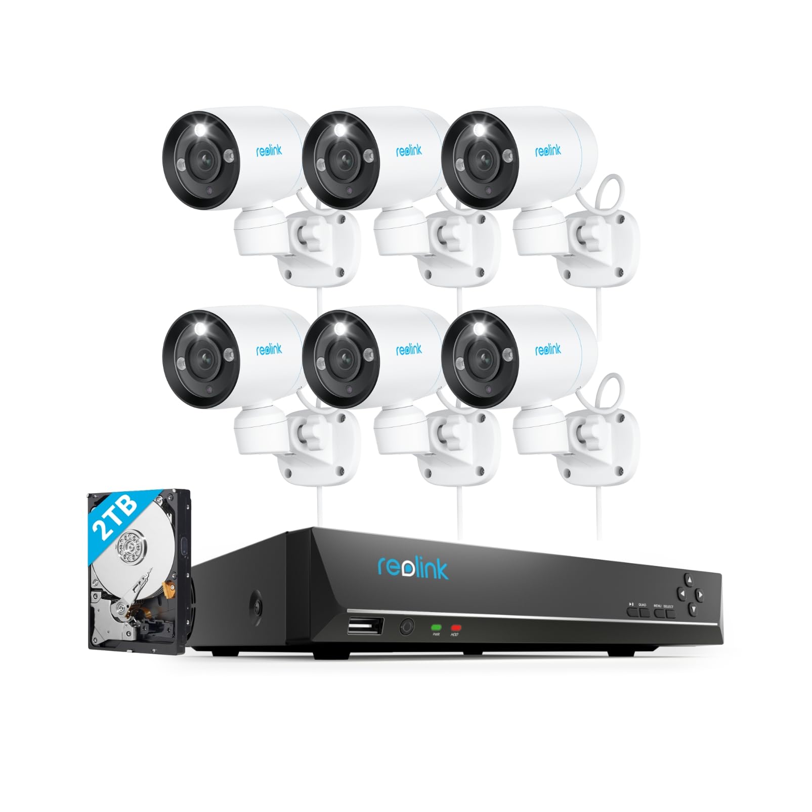 Amazon.com : Reolink 4K 8CH PoE Security Camera System, 1X Reolink NVR ...