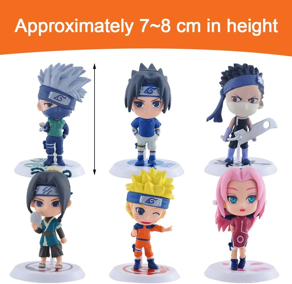 FANDE 6PCS Naruto Cake Toppers, Naruto Action Figures Naruto Figures ...