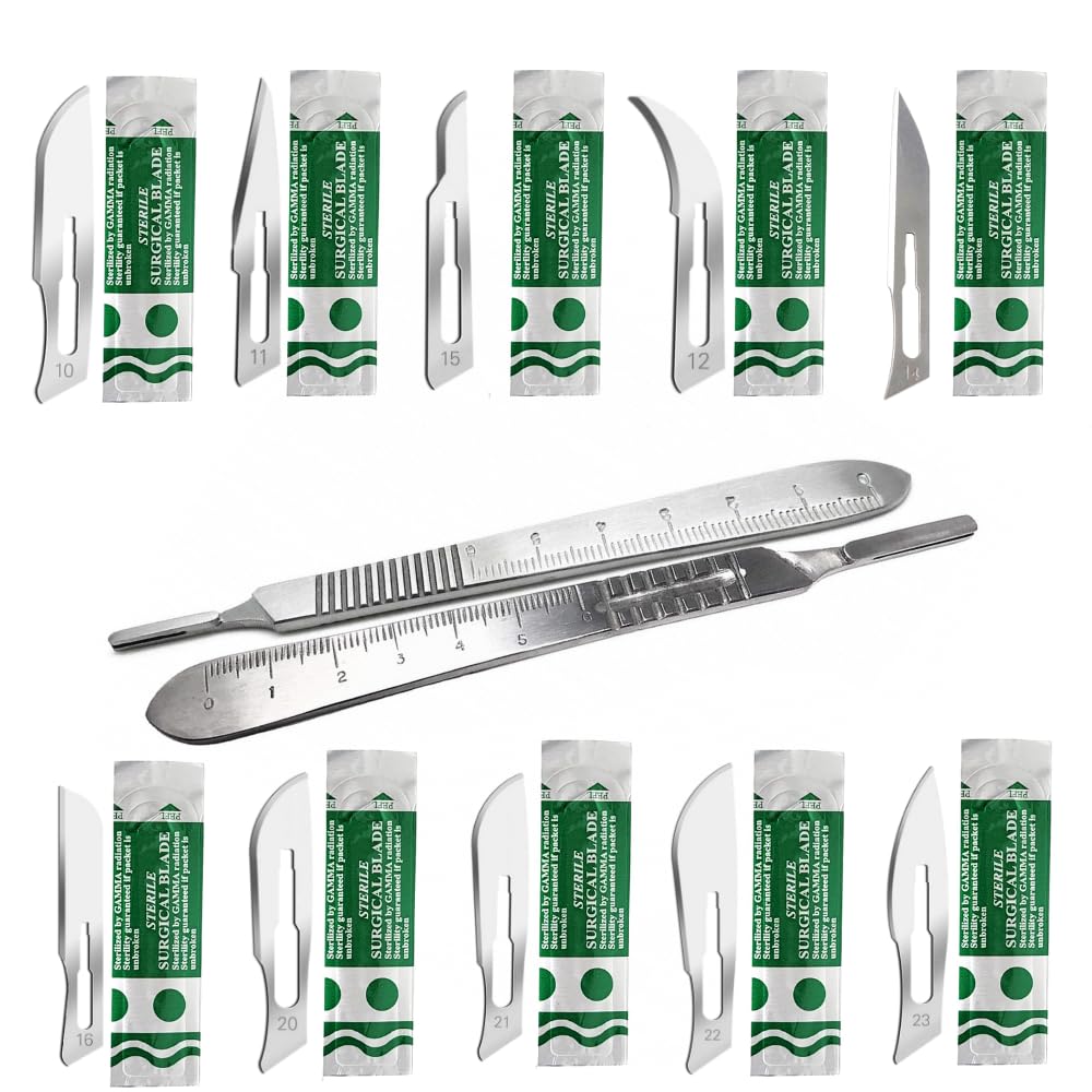 Number 11 Scalpel Blades Sterile Stainless Steel #11 Surgical Blades ...