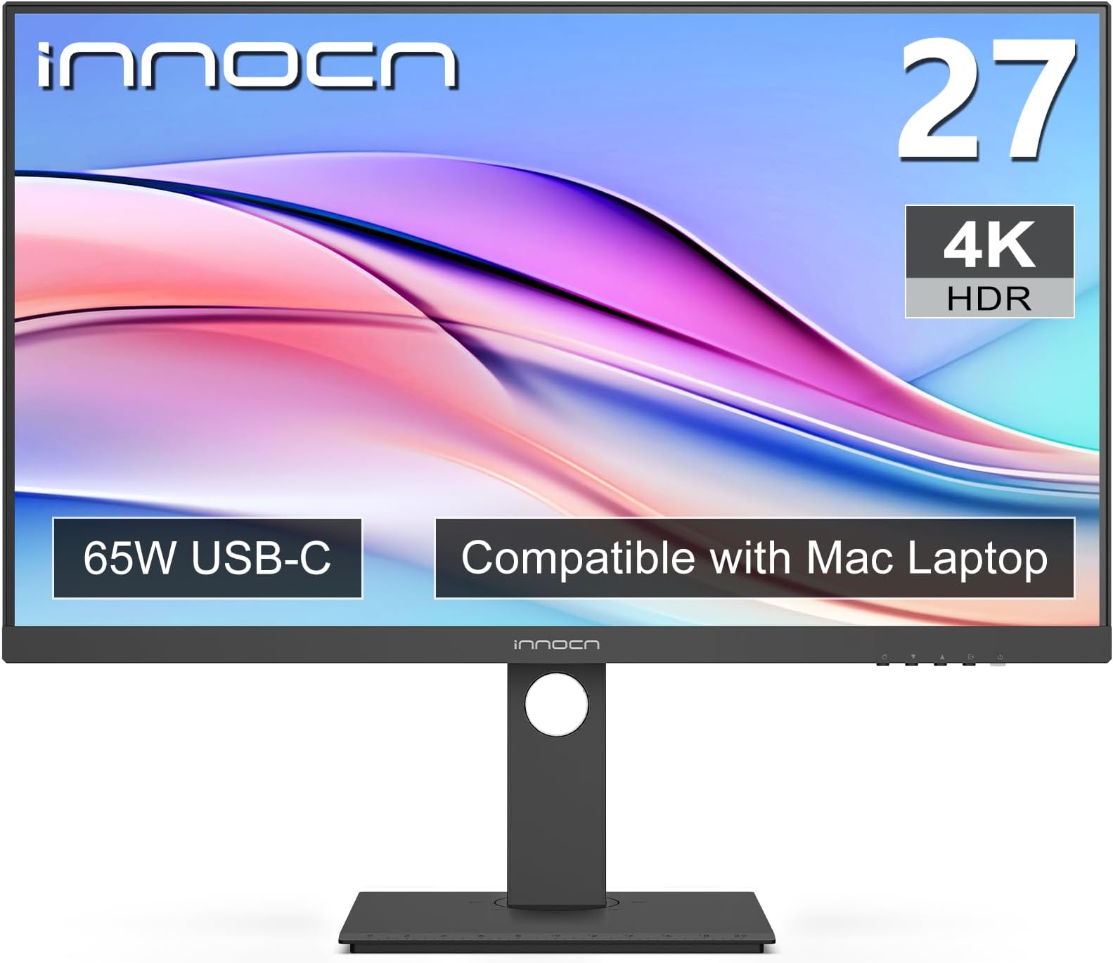 INNOCN 27 Inch 4K Monitor Computer UHD 3840 x 2160 LCD IPS Display ...