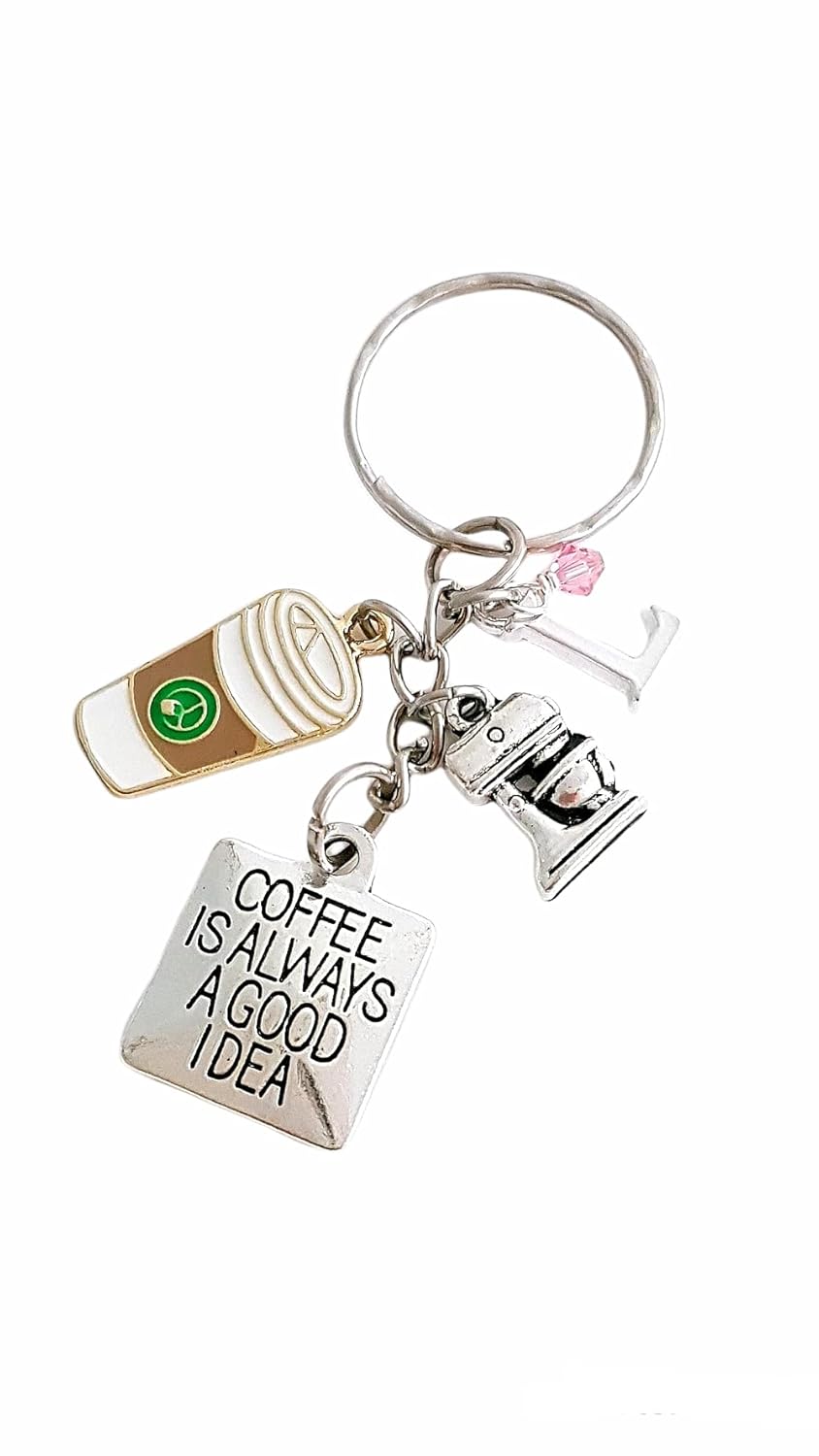 Handmade Coffee is Always a Good Idea Charm Personalised Initial ...