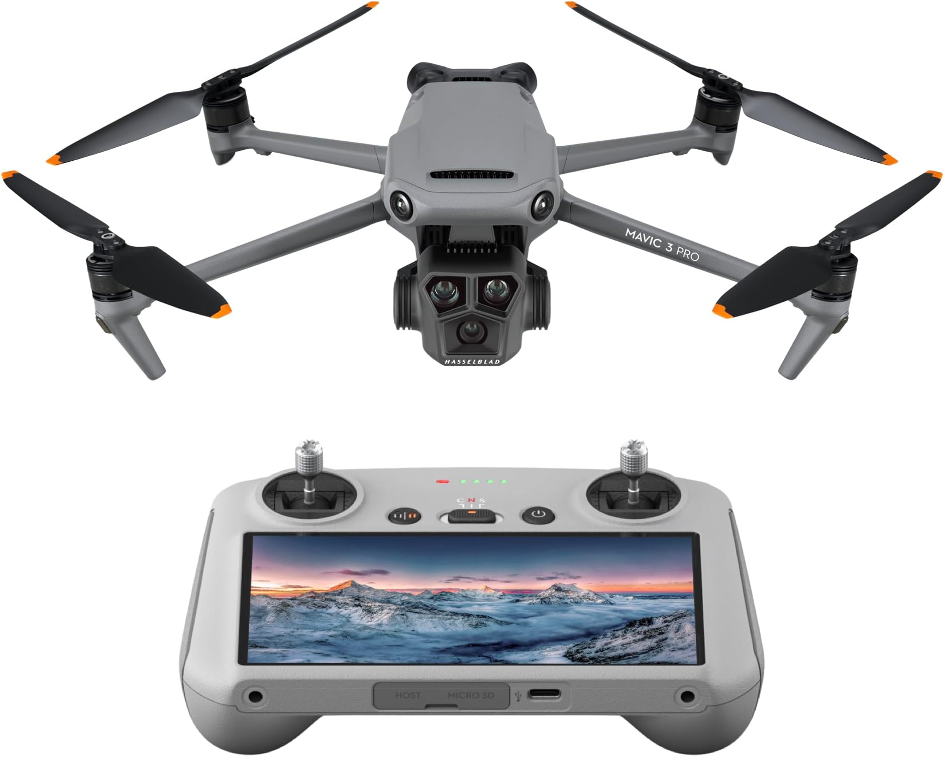 DJI Mavic 3 Pro with DJI RC (screen remote controller), Flagship Triple ...