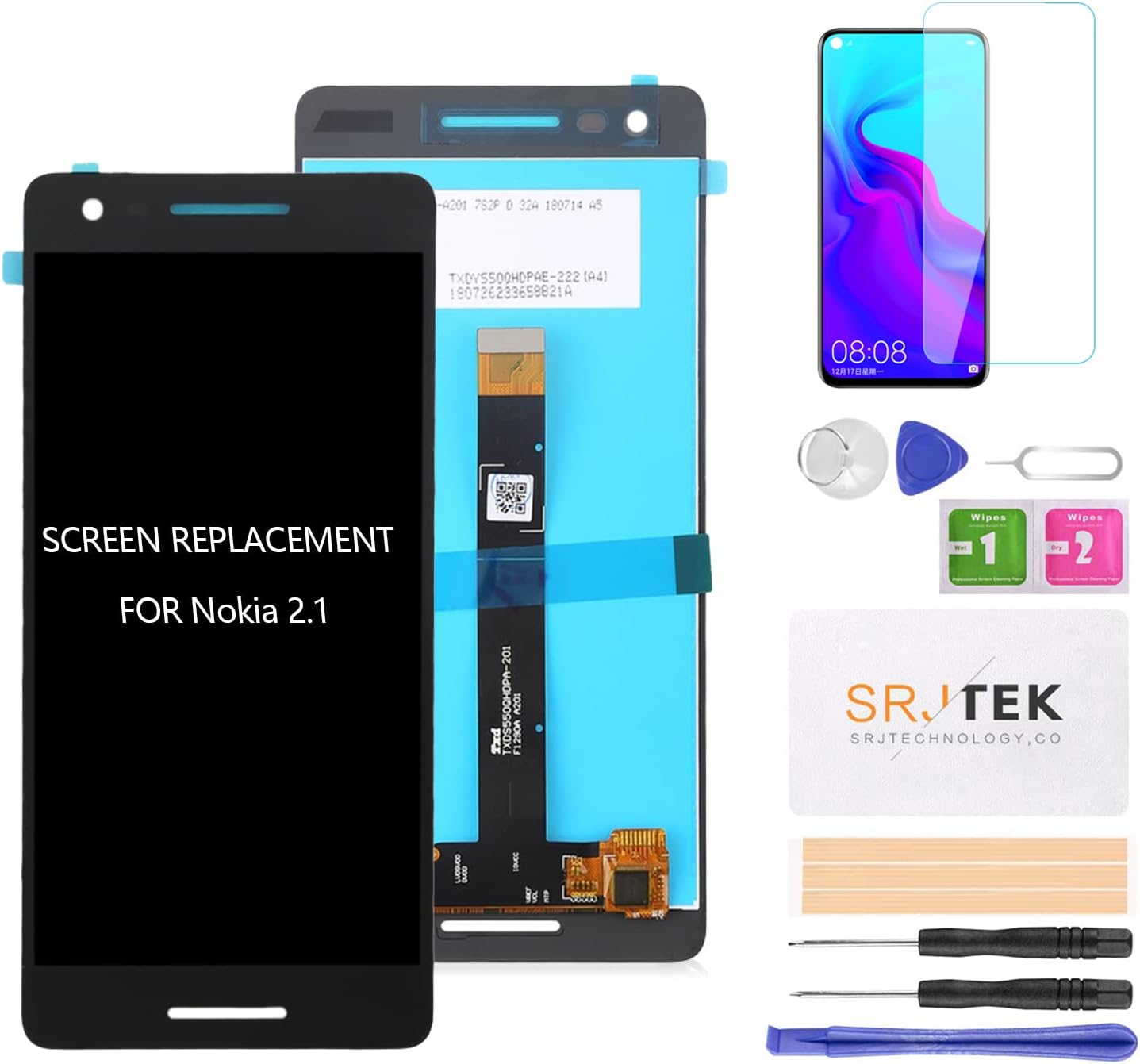 Amazon.com: for Nokia 2.1 Screen Replacement LCD Display for TA-1080 ...