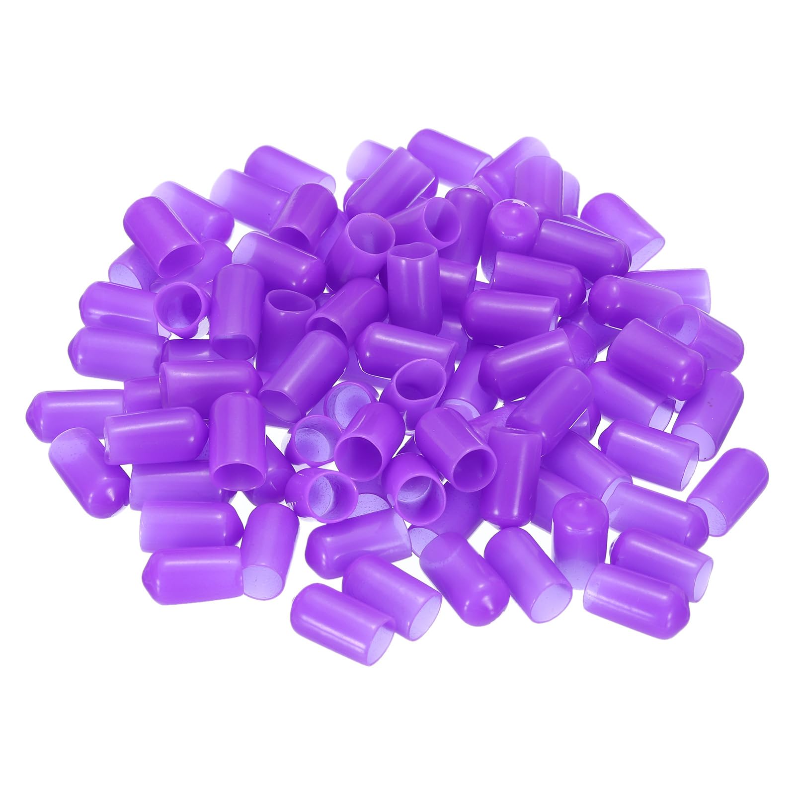 Snapklik.com : Uxcell 100pcs Rubber End Caps 8mm ID Vinyl Round Tube ...