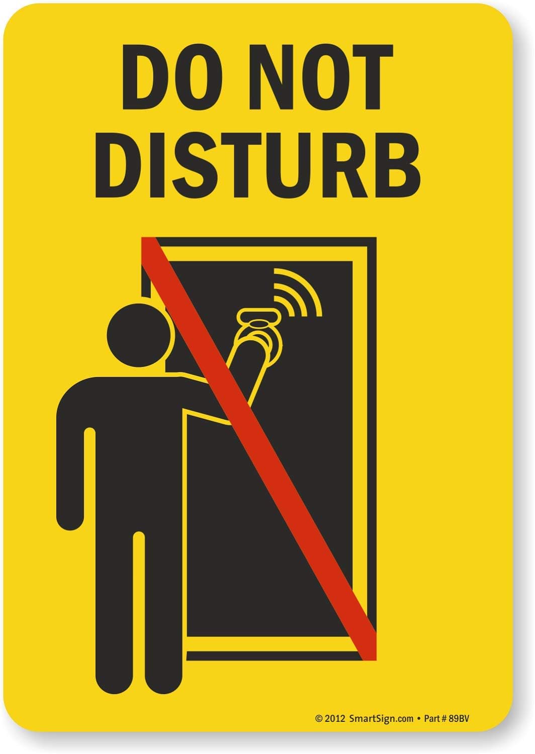 Amazon.com: SmartSign - S-7675-MG-10 "Do Not Disturb" Sign | 7" x 10 ...