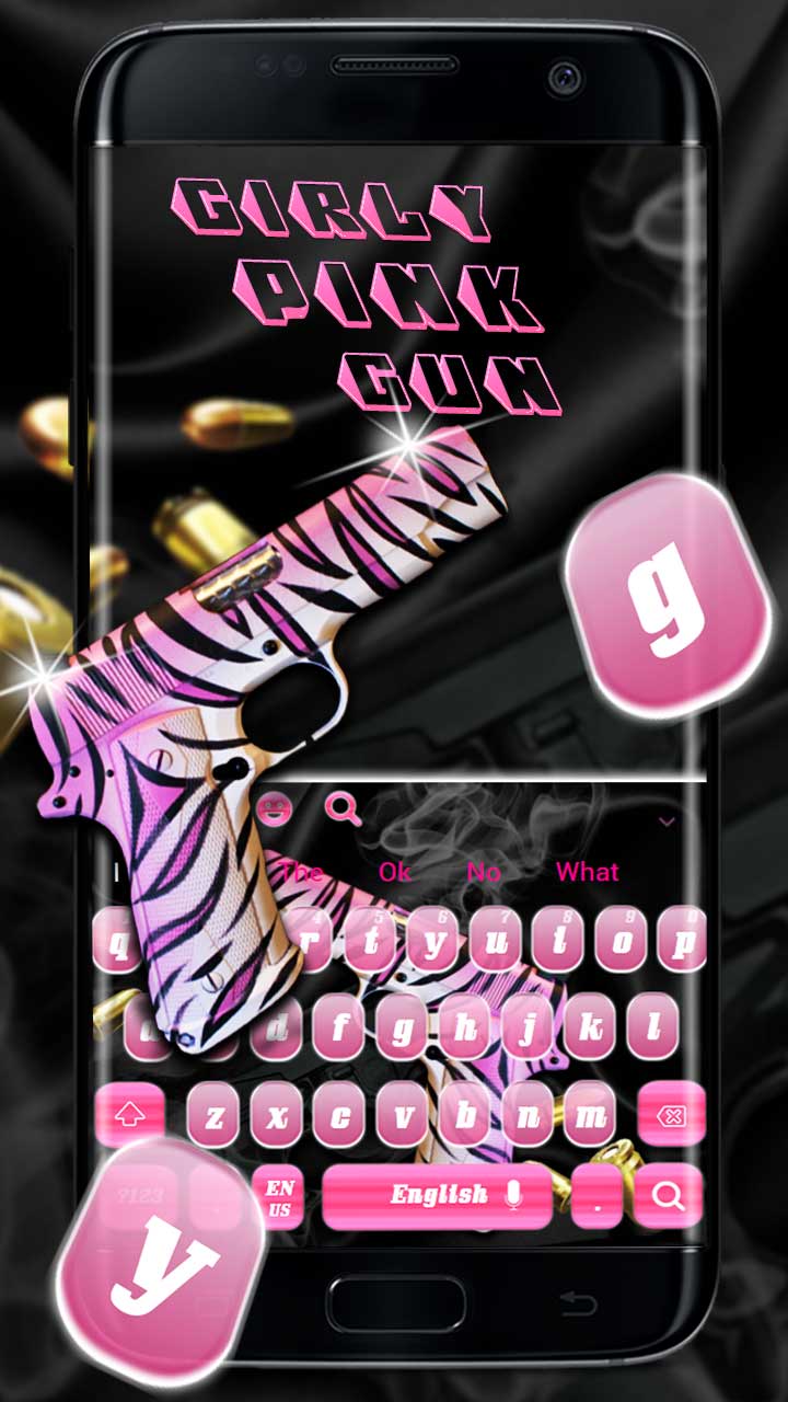 Pink Crook pistol Keyboard Theme:Amazon.com:Appstore for Android