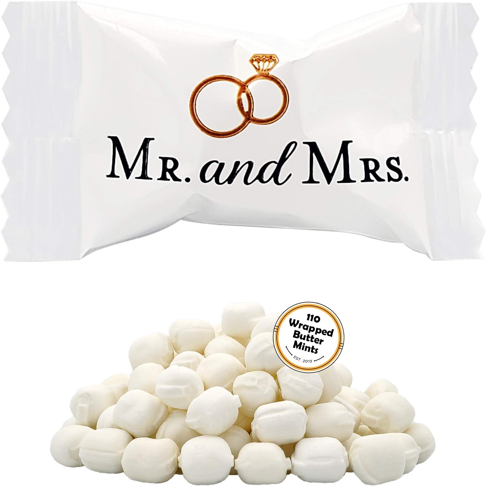 Amazon.com : Mr. & Mrs. Wedding Buttermints, Mint Candies, After Dinner ...
