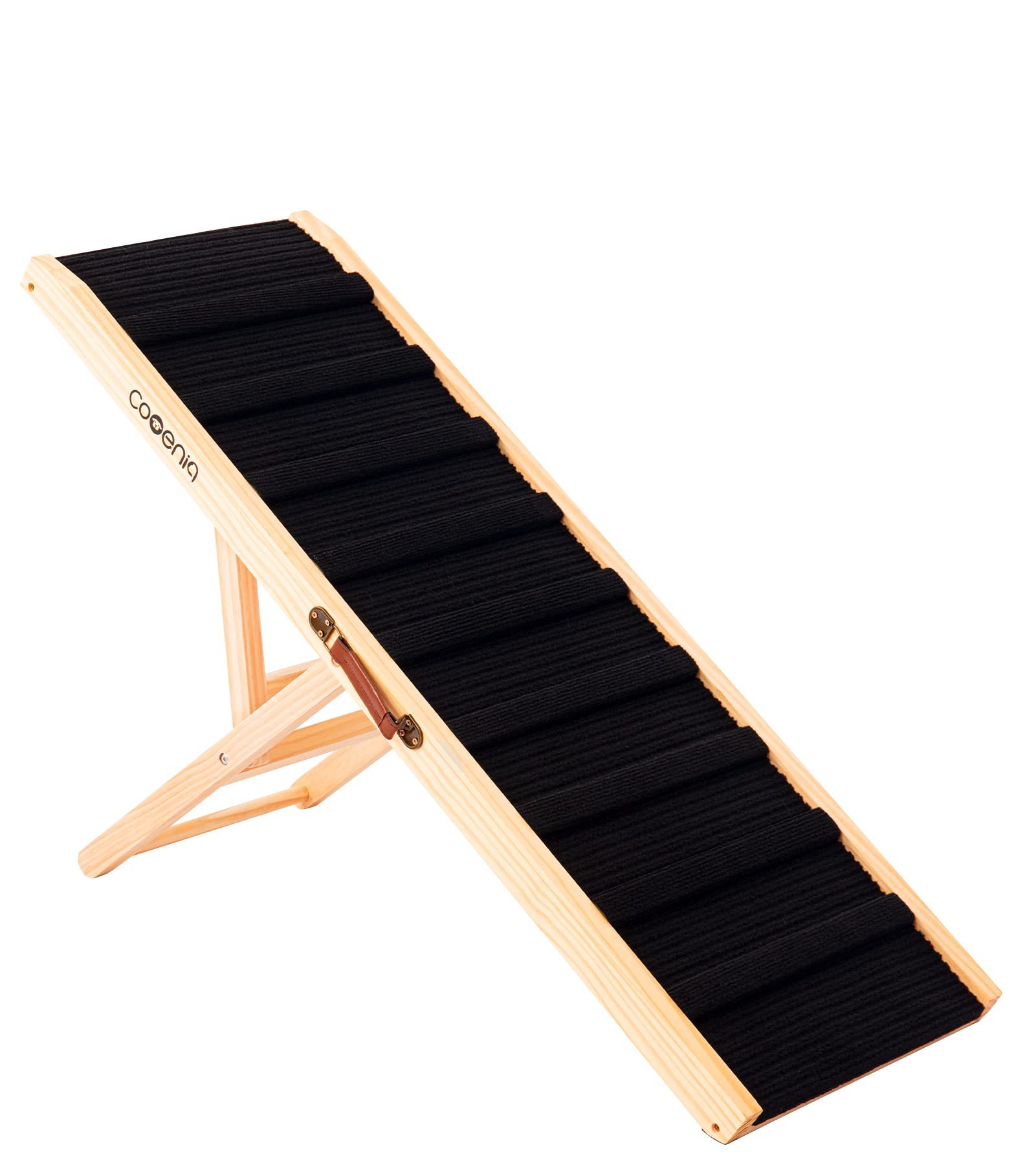 Cooenia Dog Ramp for Bed Adjustable Pet Ramp for Couch, Folding ...